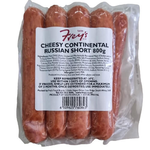 FREYS CHEESY CONTINENTAL RUSSIAN SHORT 800G | Efoods